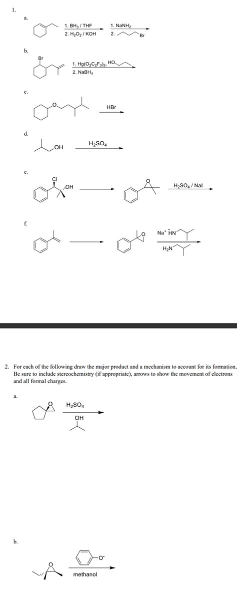 Solved Please Draw The Reactions And Draw The Mechanism For Chegg Com