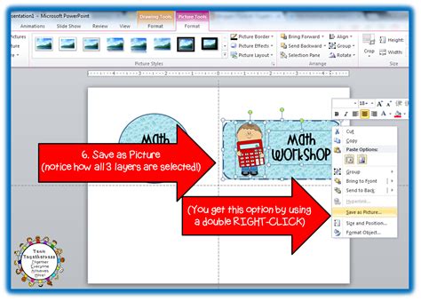 T E A M Togetherness Using Powerpoint To Create Save Images
