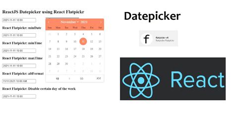 Reactjs Datepicker Using React Flatpickr Tutorial101