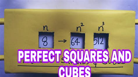 Numbers Squares And Cubes Working Model Maths Working Model Maths