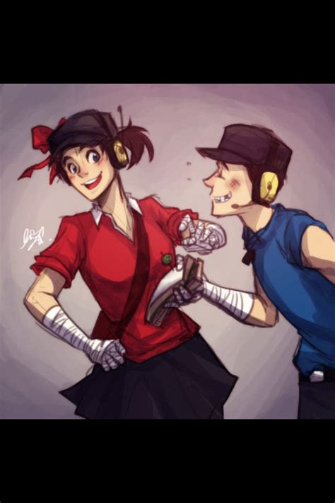 ⭐tf2 Ships And Smuts⭐ Requests Here Blu Scout X Fem Scout Bonkers