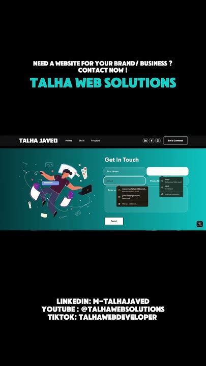 Portfolio Website For Web Developer React Webdevelopment
