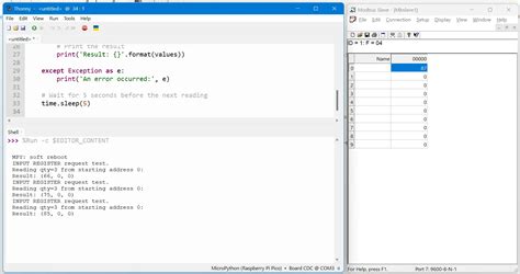 How To Read Input Register Values Of Modbus Serialrturs485 Device In Raspberry Pi Pico W With