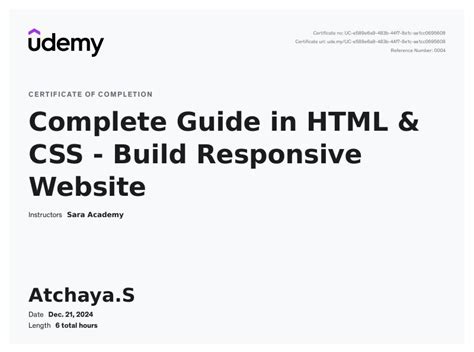 Atchaya S On Linkedin Webdevelopment Html Css Responsivedesign Udemy Learningneverstops