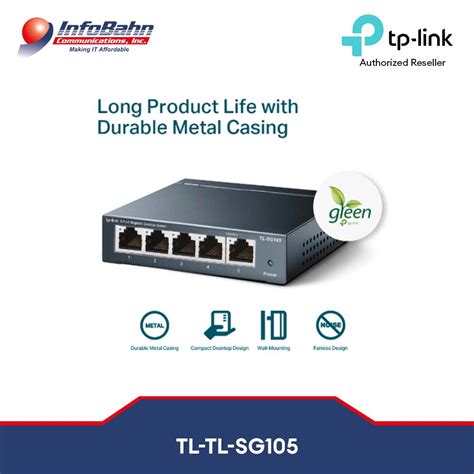 Tp Link Port Mbps Desktop Switch Tl Tl Sg Infobahn Shopee Philippines