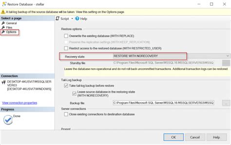 Fixed Database Cannot Be Opened It Is In The Middle Of A Restore Stellar