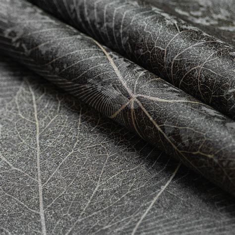 Blara Leaves Wallpaper Floral Pattern With Geometric Lines Wall