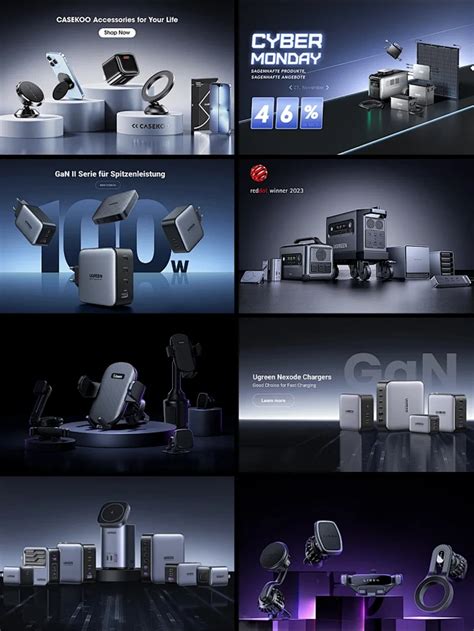 多产品组合表现形式排版设计 小红书 花瓣网