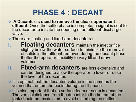 Sequencing Batch Reactors PPTX Chemistry Science