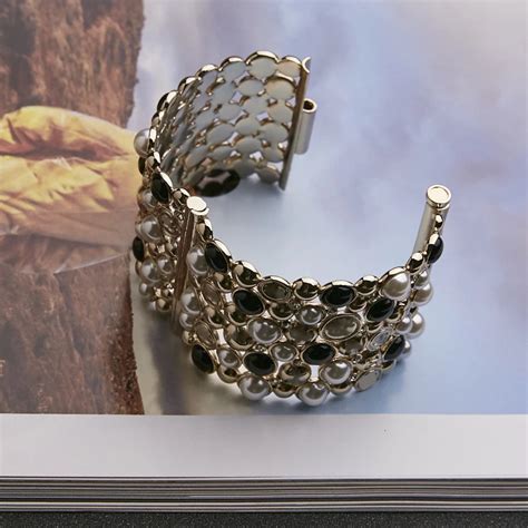 Брендовые золотые модные ювелирные изделия для женщин большая ширина Браслет манжета модные