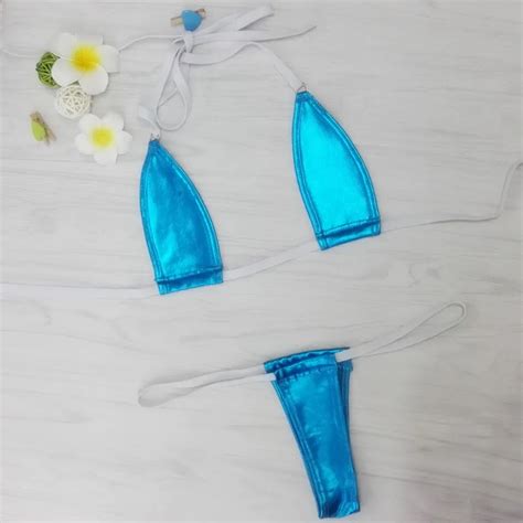 בגדי ים לנשים Extreme Sexy Teardrop Bikinis Set Women Mini Micro