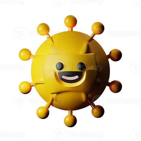 Virus 3d Rendering Icon Illustration 28715334 Png