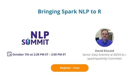 Bringing Spark Nlp To R Sparknlp R Package Nlp Summit