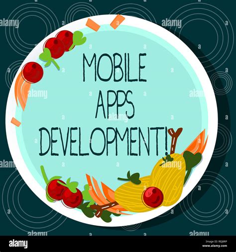 Word Writing Text Mobile Apps Development Business Concept For Process Of Developing Mobile App