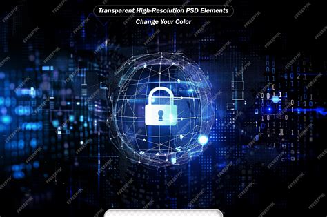 Premium Psd Cybersecurity And Global Communication Secure Data Network