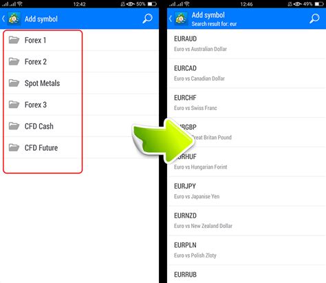 How To Display Currency Pair In Mt4 Xm Application For Smartphones Android Version