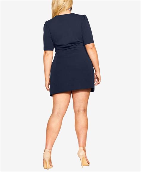 City Chic Trendy Plus Size Tie Point Dress And Reviews Dresses Plus Sizes Macys