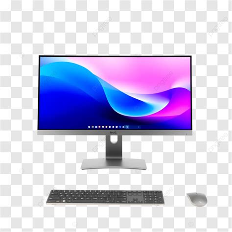 Modern Desktop Computer Setup With Monitor Desktop Computer Computer Monitor Ultrawide Screen