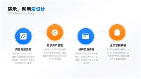 流程关系3项ppt内容页 爱设计