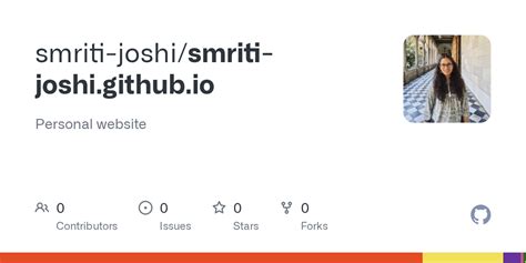 Github Smriti Joshismriti Personal Website