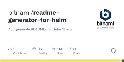 Github Bitnamireadme Generator For Helm Auto Generate Readmes For Helm Charts Evgeny Anikiev