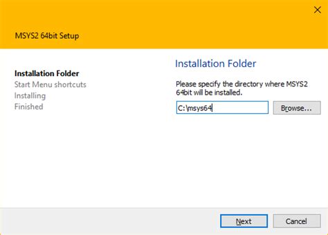 MSYS Installer MSYS