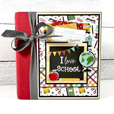 I Love School Scrapbook Album Project Idea