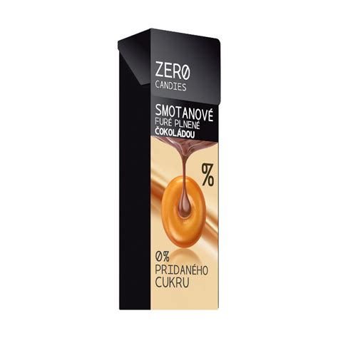 Zero Candies Smotanové Furé Plnené Čokoládou 36 g | Klas