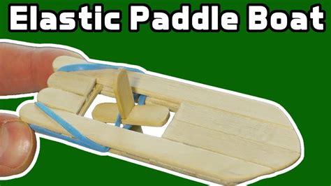 How To Make Rubber Band Powered Boat At Home Youtube