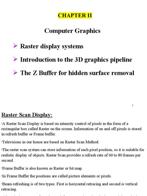 Computer Graphics Cg Chap 2 Pdf Shader Computer Graphics