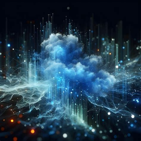 Premium Photo Dynamic Visual Representation Of Data Clusters Forming And Dispersing In Real