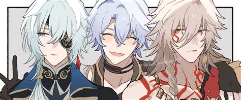 Phainon Mydei And Anaxa Honkai And 1 More Drawn By Susukinohara320