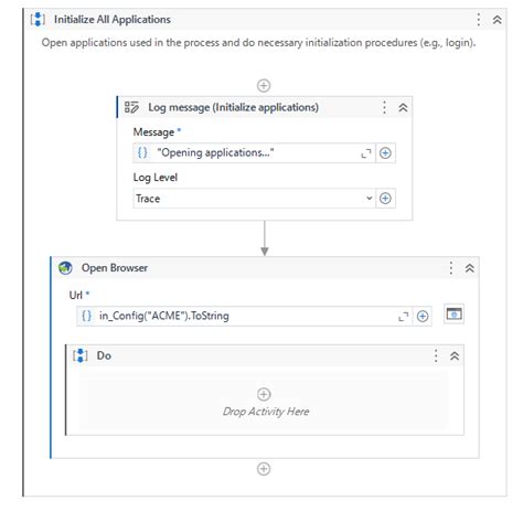 Open Browser Object Reference Not Set To An Instance Of An Object Config Activities Uipath