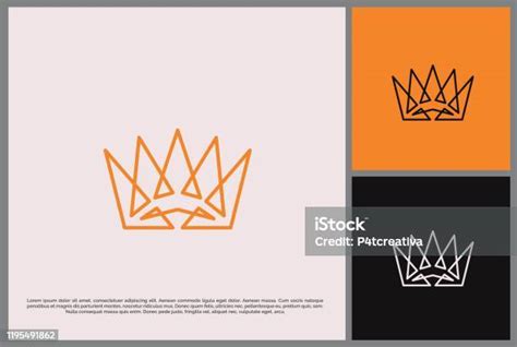 빈티지 로얄 골드 크라운 로고 디자인 벡터 템플릿입니다 왕과 여왕 기하학 연꽃 고급 호텔에 대한 스톡 벡터 아트 및 기타 이미지 고급 호텔 공주 금 금속 Istock