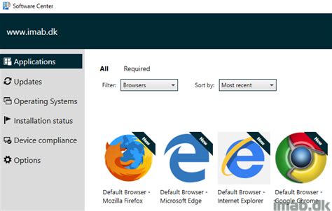 Switch Default Browser The Enterprise Way Using The Software Center In Sccm System Center