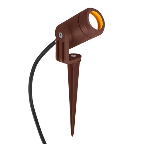 Spot De Jardin Compact Led Spike Corten Nostalux Fr