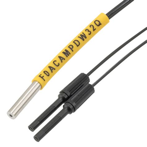 Fiber Optic Sensor Cable 2m Small Bend Radius Diffuse Reflection R1 Pof M3 Cylindrical