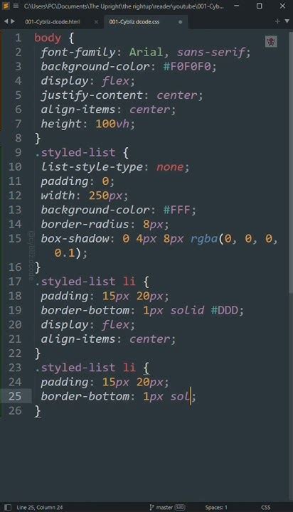 Item List Htmlandcss Shorts Coding Trend Code Web Coding Trend