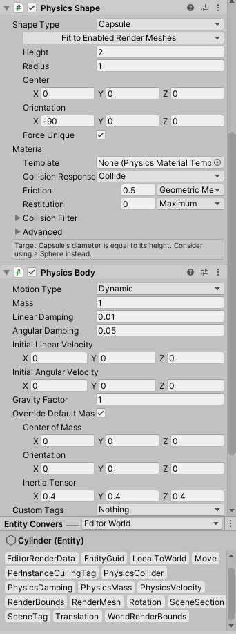 Adding Constraints To Physicsbody Of The Unity Physics Dots Package Questions Answers