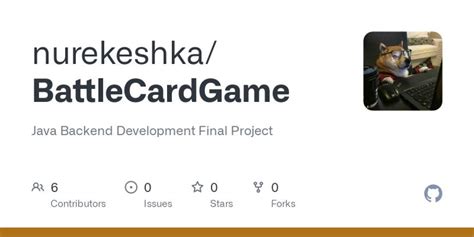 Omar Radwan On Linkedin Github Nurekeshkabattlecardgame Java Backend Development Final Project