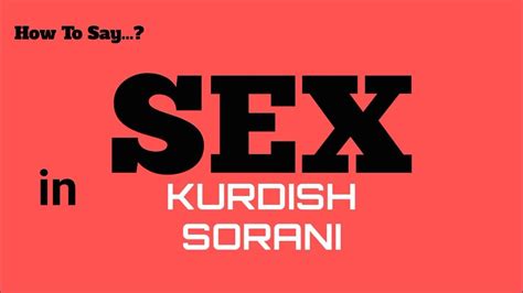 how to say sex in kurdish sorani sex in 100 languages pronunciation