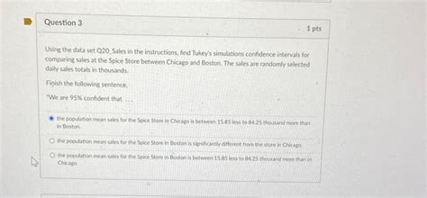 Using The Data Set Q Sales In The Instructions Chegg Com