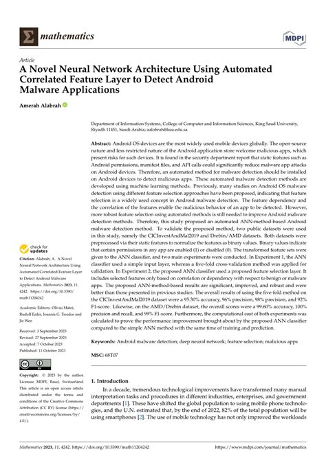 Pdf A Novel Neural Network Architecture Using Automated Correlated Feature Layer To Detect