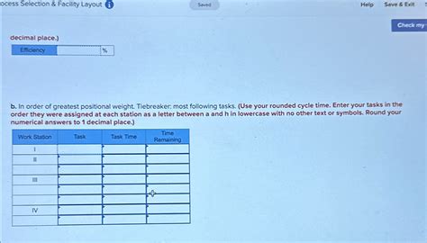 Solved Ocess Selection Facility Layout ISavedHelpSave Chegg