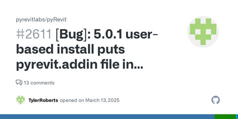 Bug 501 User Based Install Puts Pyrevitaddin File In Programdata