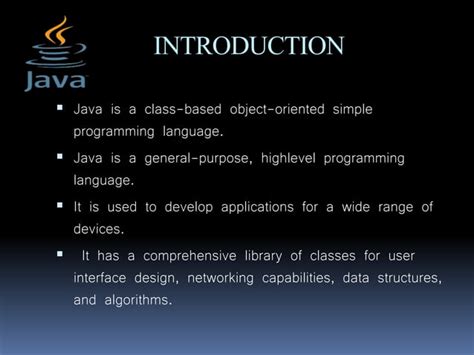 Java Presentationpptx Programming Languages Computing