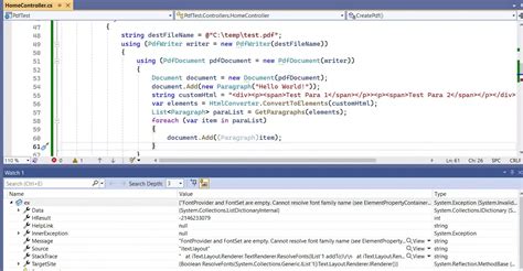 Itext 7 Aspnet Core Solve “fontprovider And Fontset Are Empty” Error