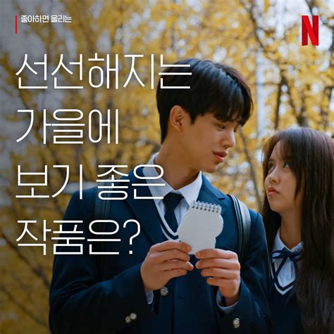 Netflix 날씨가 선선해졌다는 건 폭닥한 이불 속에 숨어 넷플 볼 계절이 왔다는 것 가을이