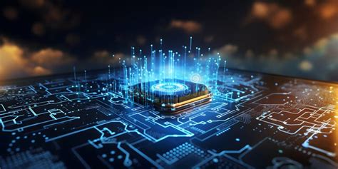 Representation Of Blockchain And Big Data Cloud Computing Network Internet Storage Stock