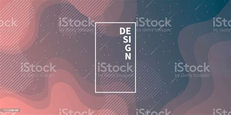 유동적이고 기하학적 인 모양의 트렌디 한 별이 빛나는 하늘 오렌지 그라데이션 갈색에 대한 스톡 벡터 아트 및 기타 이미지 갈색 갈색 배경 곡선 Istock